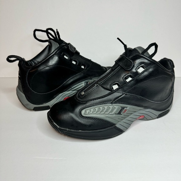 Reebok | Shoes | Reebok Answer Iv Black Grey Basketball Shoes Mens ...
